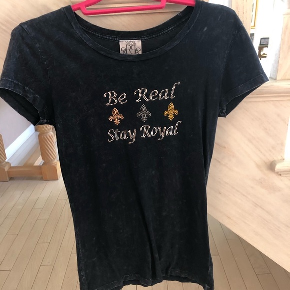 Tops | Royal Plush Brand Tee | Poshmark